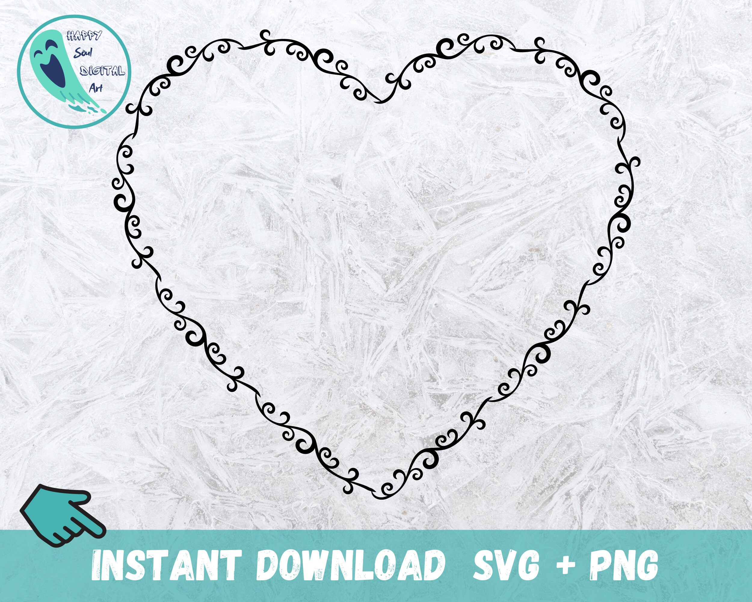 Heart Wreath SVG Heart Wreath Frame Valentine Wreath Svg | Etsy