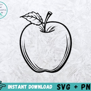Apple SVG Bundle: Hand-drawn Fruit Designs (digital Download) - Etsy