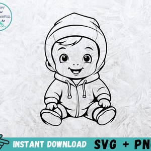 Baby SVG Bundle, Baby Shower Svg, Toddler Silhouette, Baby Cut Files ...