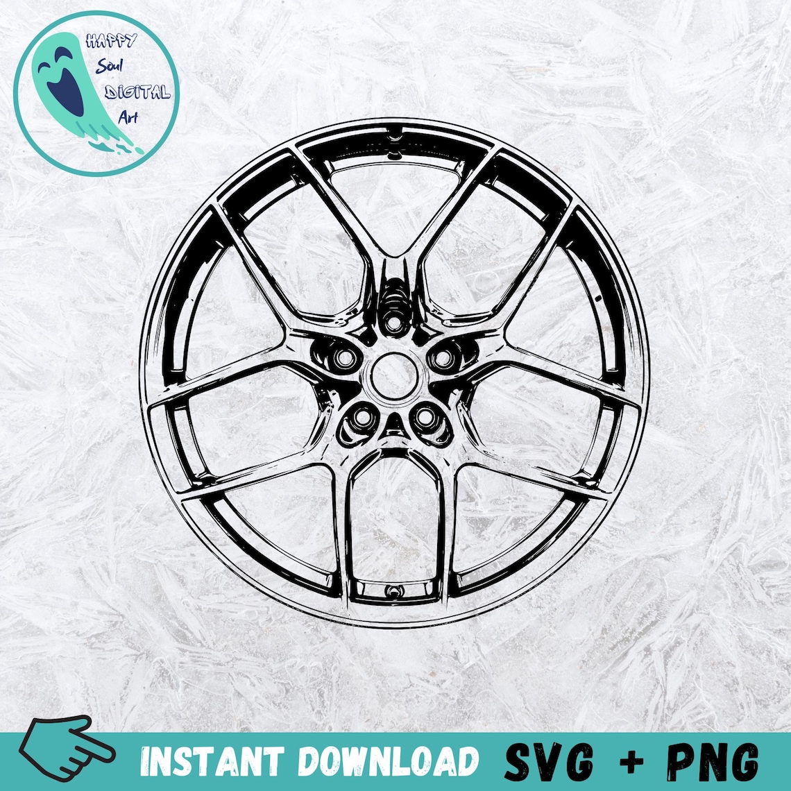 Car Rims Clipart Bundle: 16 PNG & SVG Vector Designs (instant Download ...