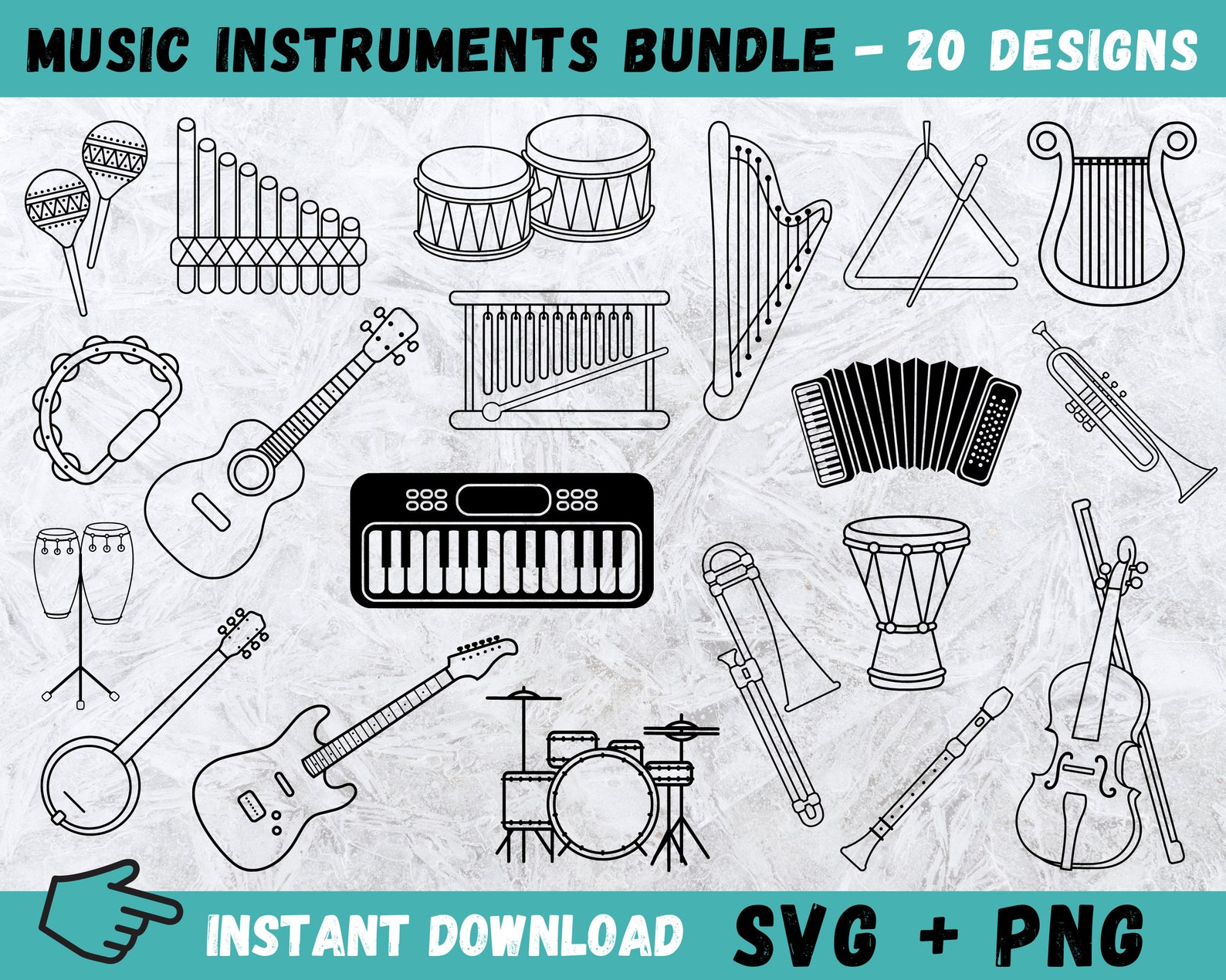 Music Instruments Svg Guitar Svg Music Drum Svg Music - Etsy Canada