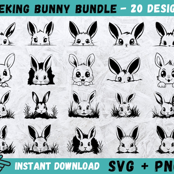 Bunny Svg - Etsy