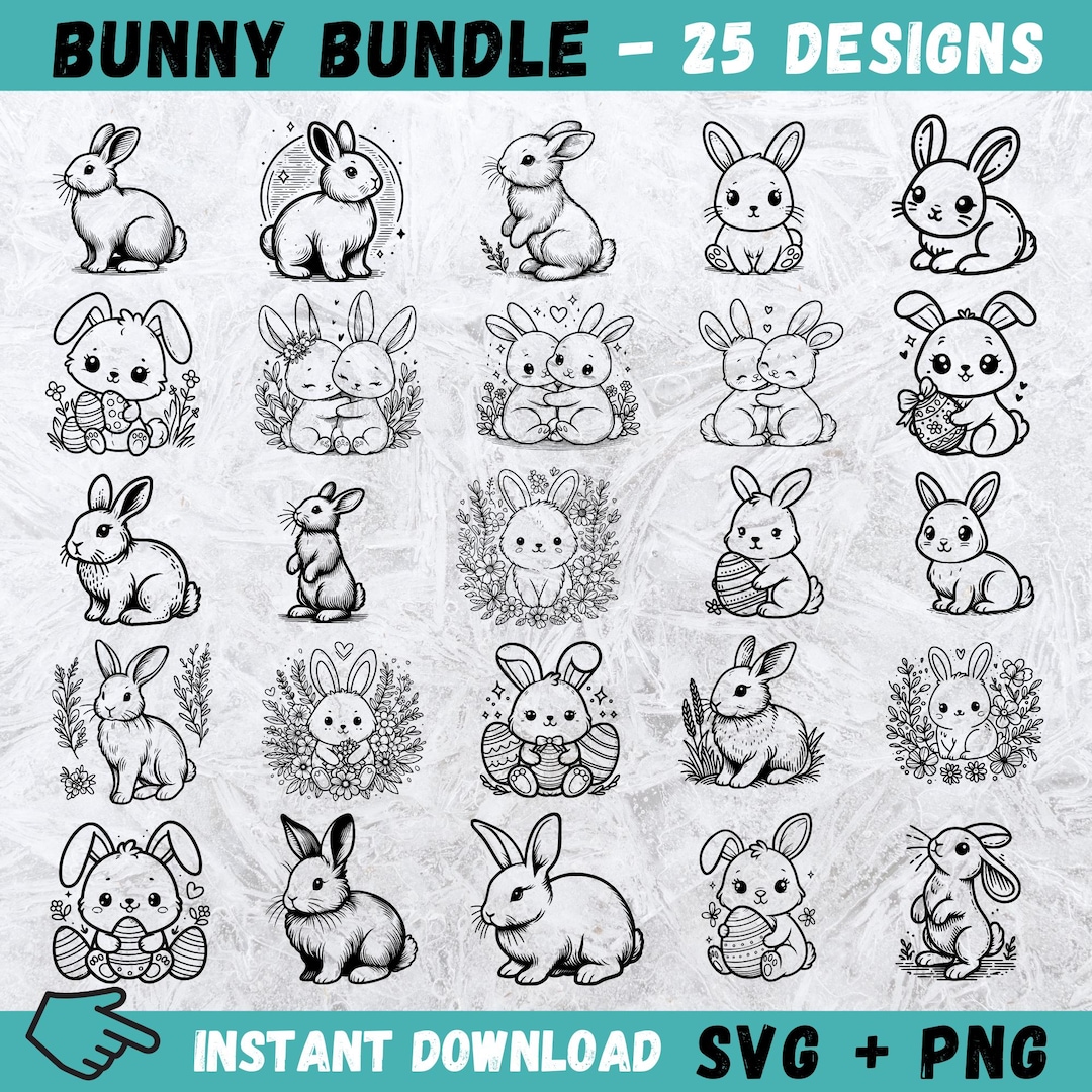 Hase SVG Bundle, Osterhase SVG, Hase SVG, Hase SVG, Hase Cricut, Hase ...