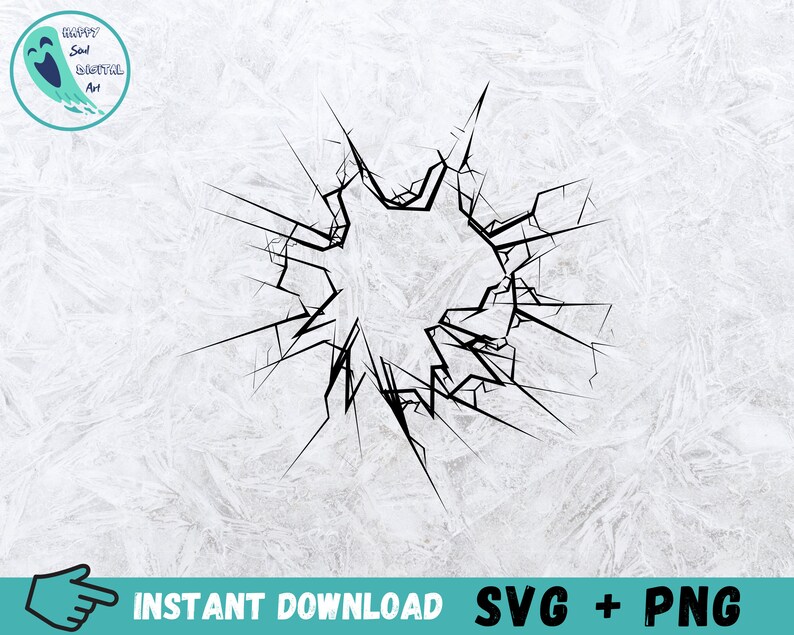 Cracked Glass Svg Cracks Svg Crack Clipart Crack Svg - Etsy