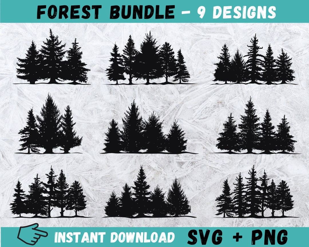 Forest SVG, Outdoor SVG, Forest Svg Bundle, Forest Clipart Bundle ...