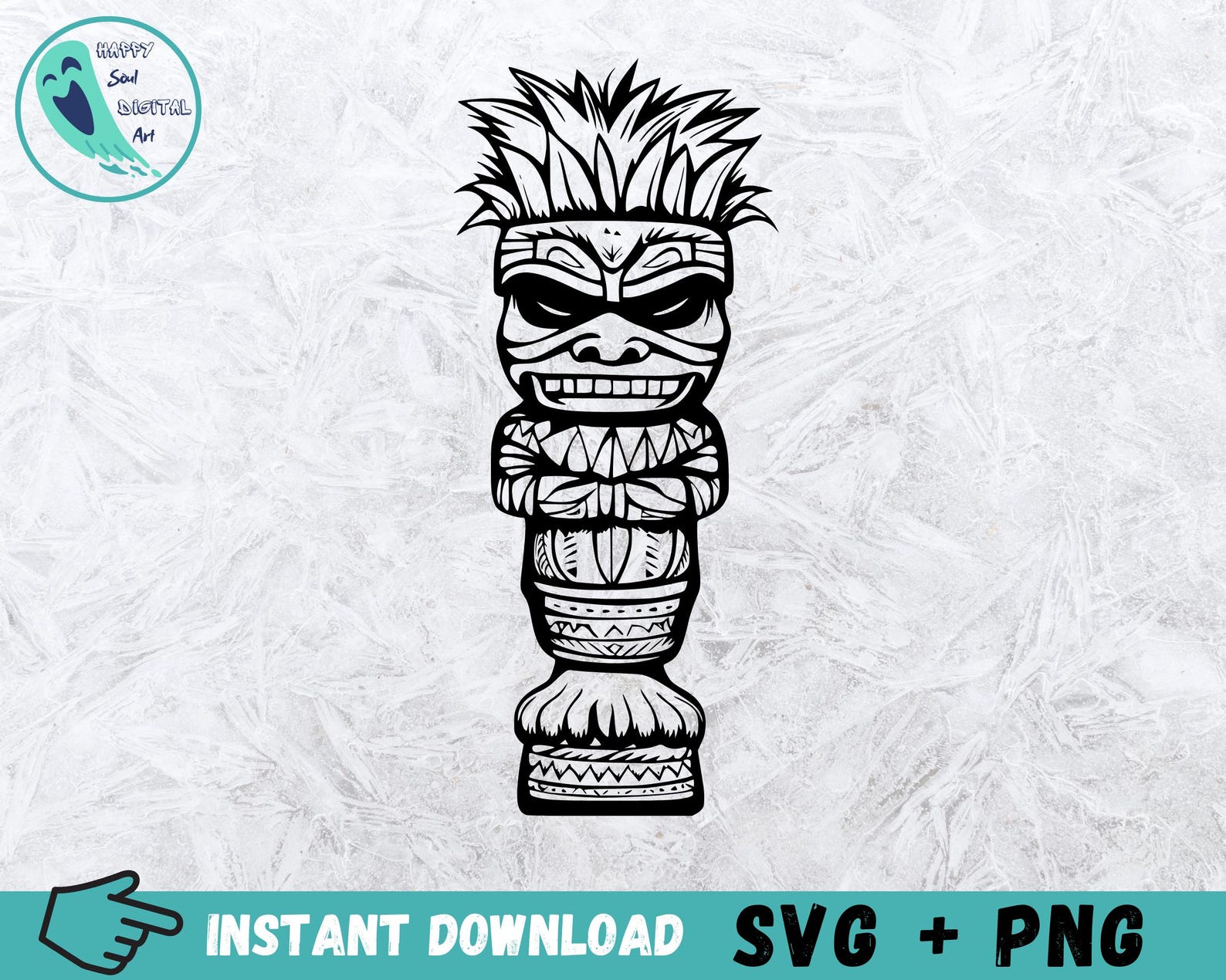Tiki Head SVG Bundle: 42 Tribal Luau Cut Files (PNG, SVG) - Etsy