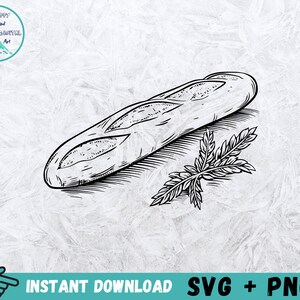 Hand Drawn Bread SVG Clipart Bundle: Bakery Designs (instant Download ...