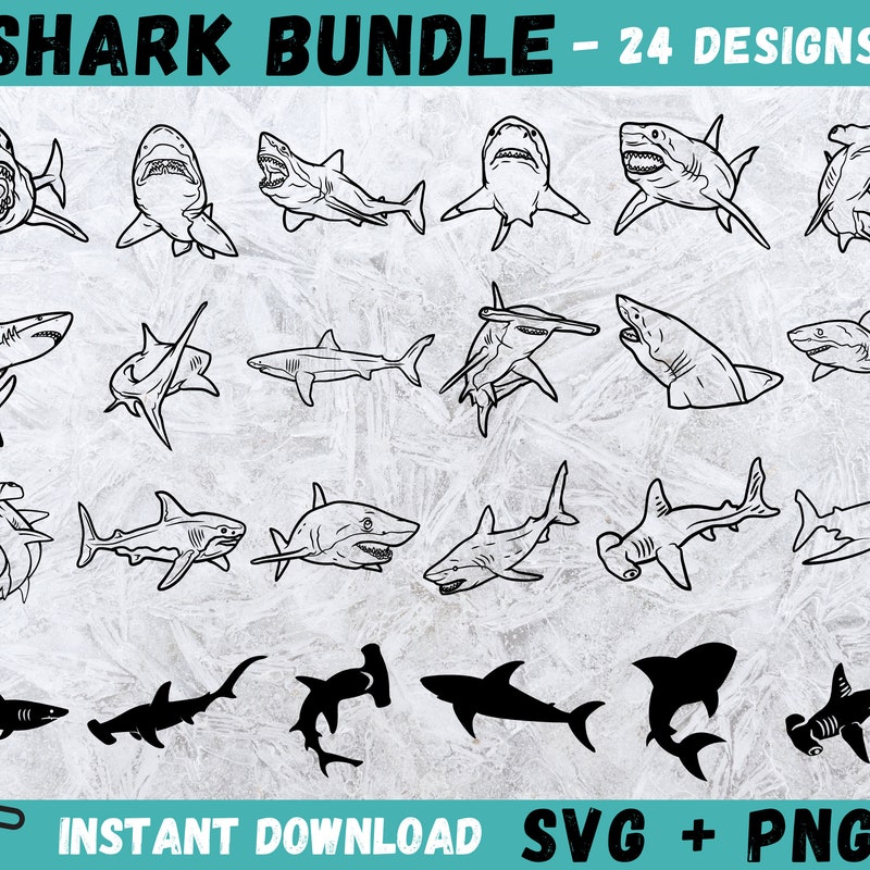 Shark Svg - Etsy
