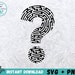 Question Mark SVG, Question Mark Bundle, Cut Files for Cricut, Question ...