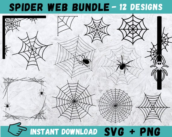 Spider Web Svg Vector Spider Web Spider Web Design | Etsy