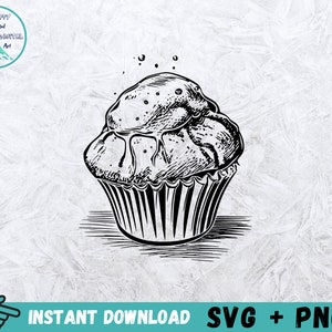 Cupcake SVG, Muffin Cut File, Cupcake Bundle Svg, Cupcake Silhouette ...