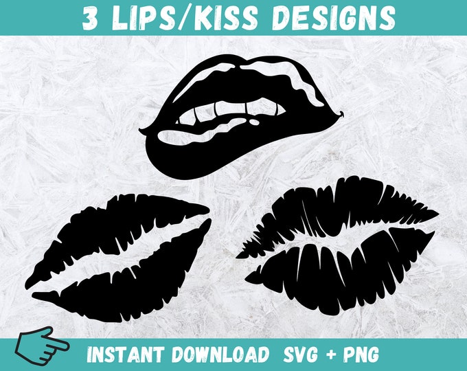 Lips Kiss Svg, Kiss Svg, Lips Svg, Valentines Day Svg, Love Svg ...