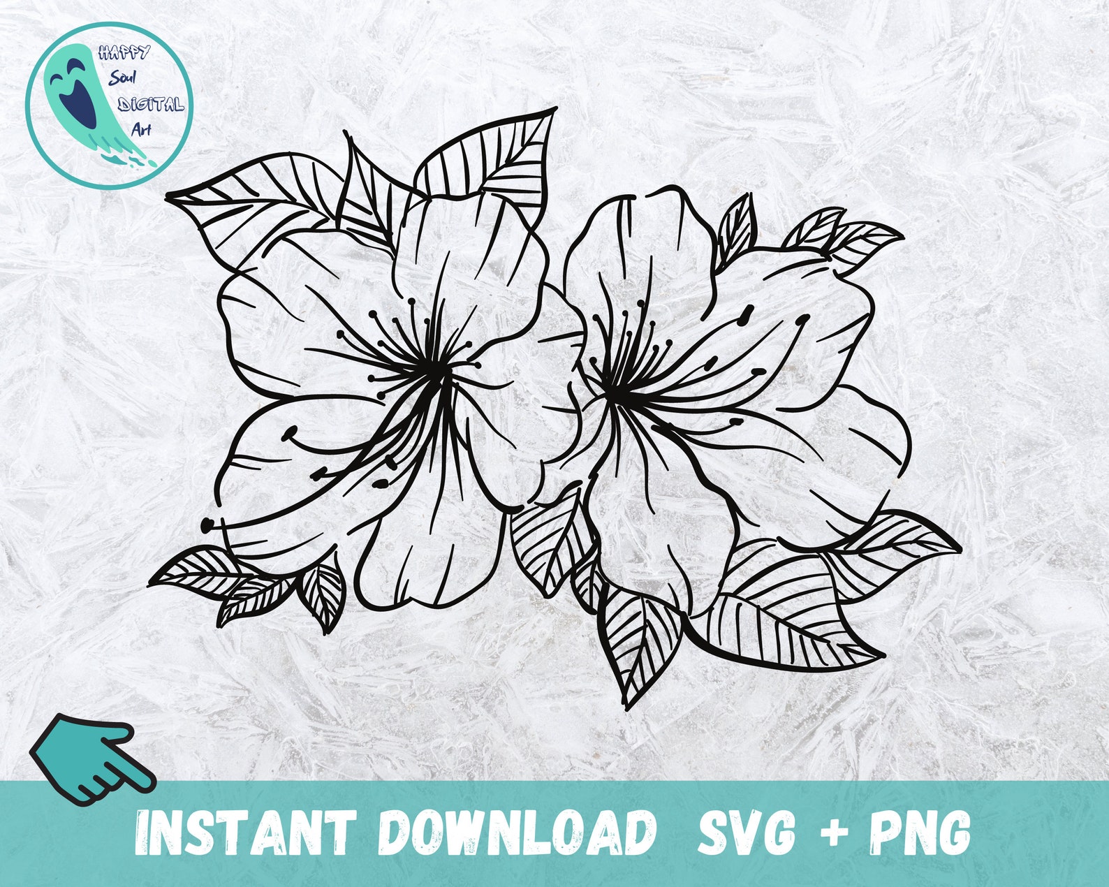 Hand Drawn Flower SVG Bundle: 15 Floral Designs (digital Download) - Etsy
