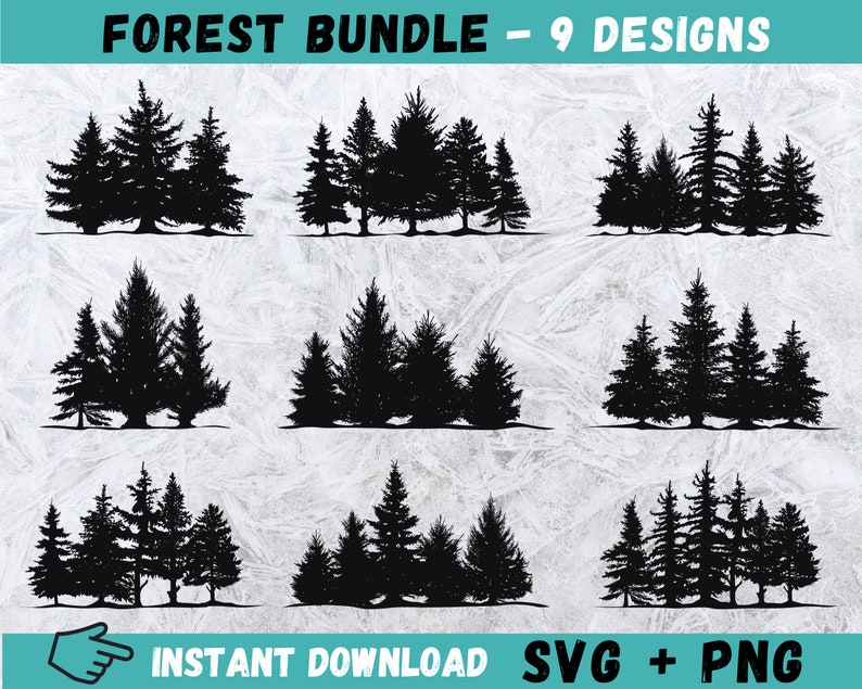 Tree SVG Trees SVG Forest Cricut Tree Cut File Pine Tree - Etsy