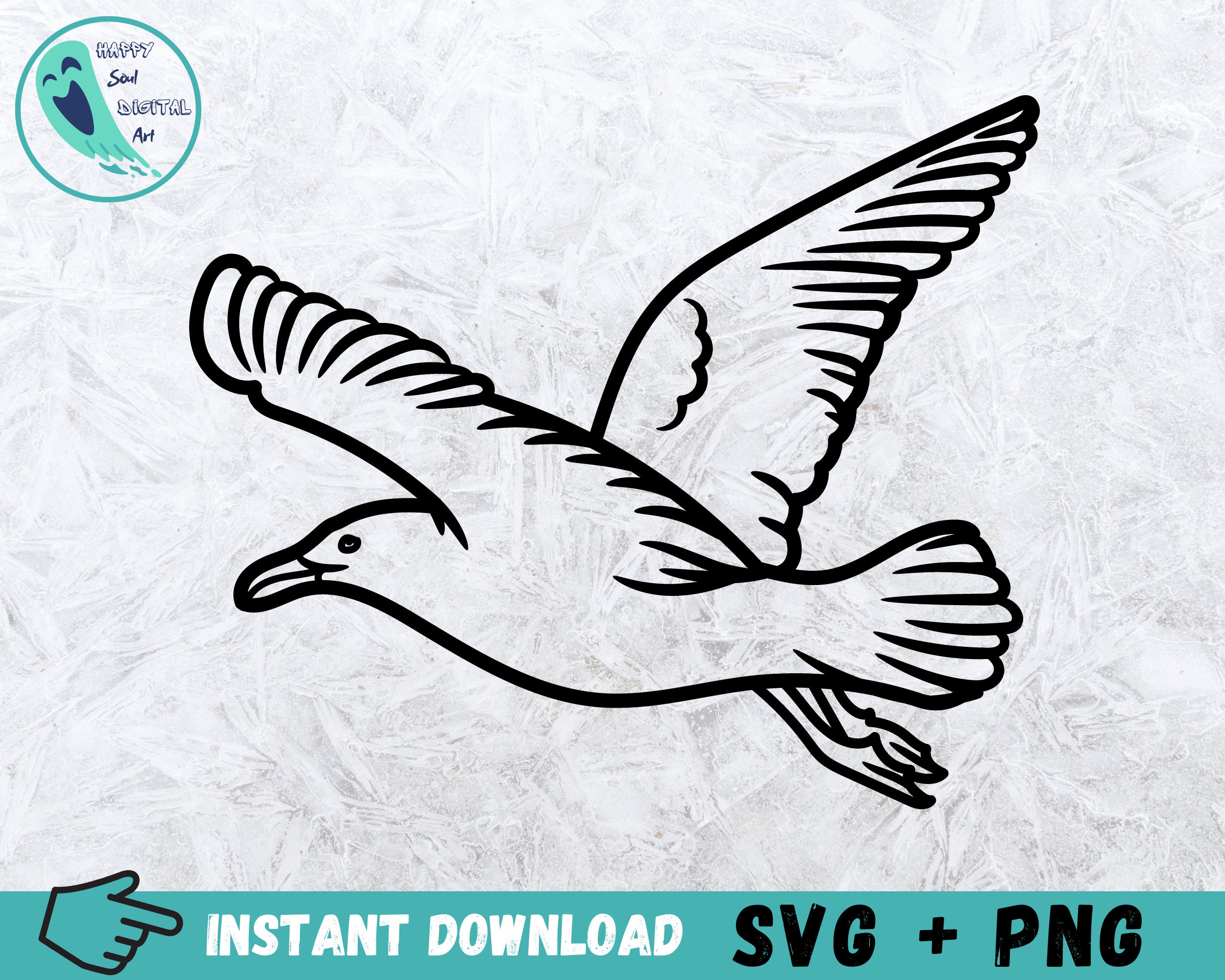 Seagull SVG Bird Svg Flying Bird Svg Seagull Cricut Sea - Etsy