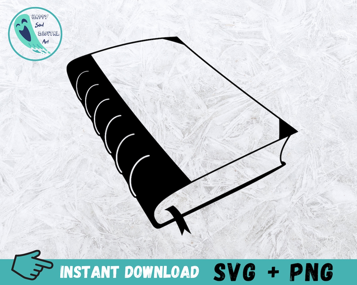 Book SVG Books Svg Library SVG Book Silhouette Magazine | Etsy