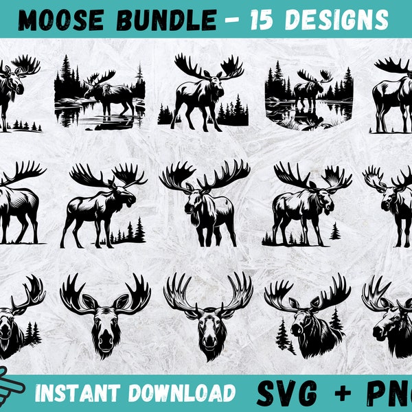 Moose Svg - Etsy