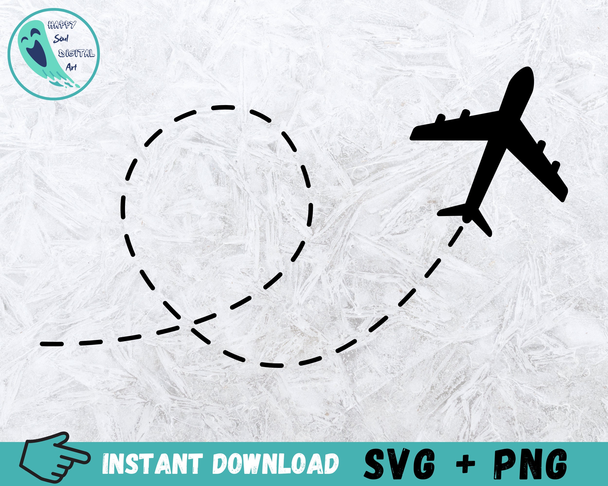Ruta del avión SVG avión Svg silueta de vacaciones vector - Etsy México