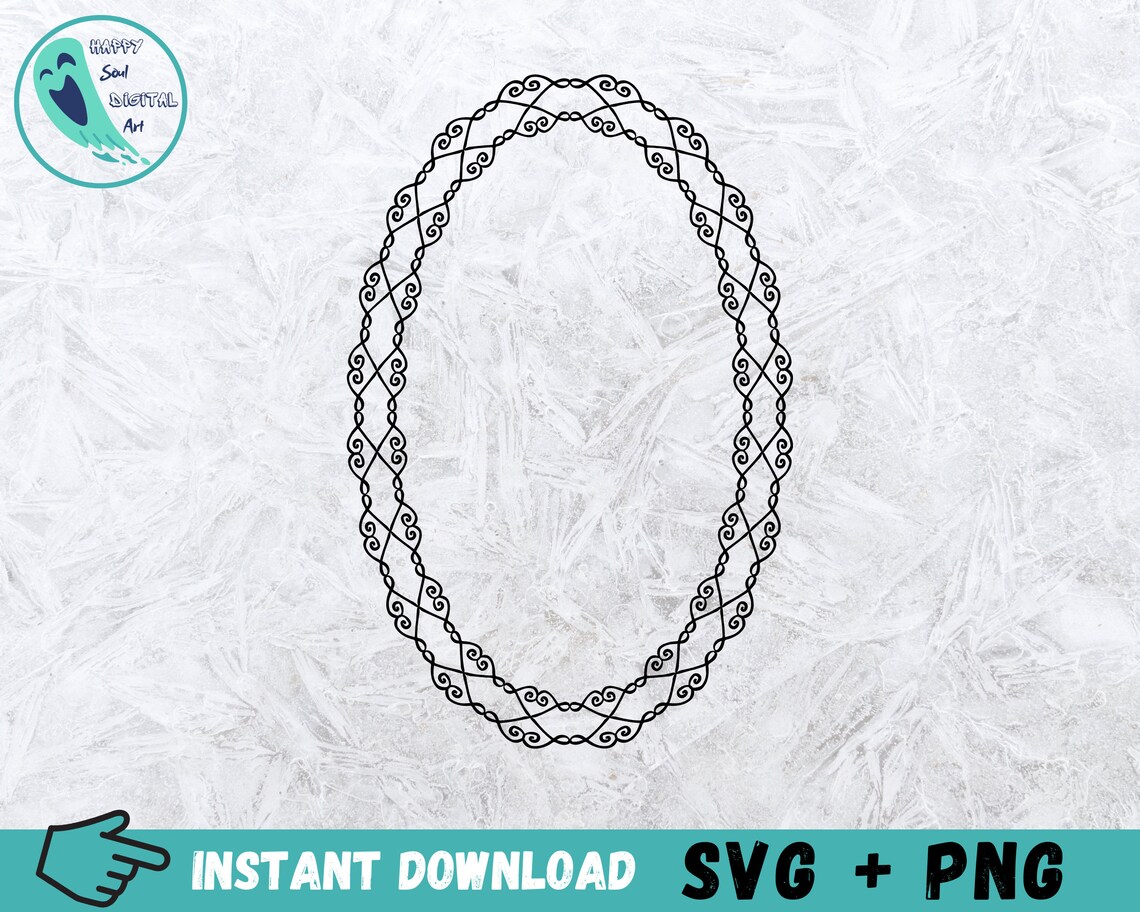 Oval Frame SVG Circle Frame Svg Paint Frame SVG Oval Frame - Etsy