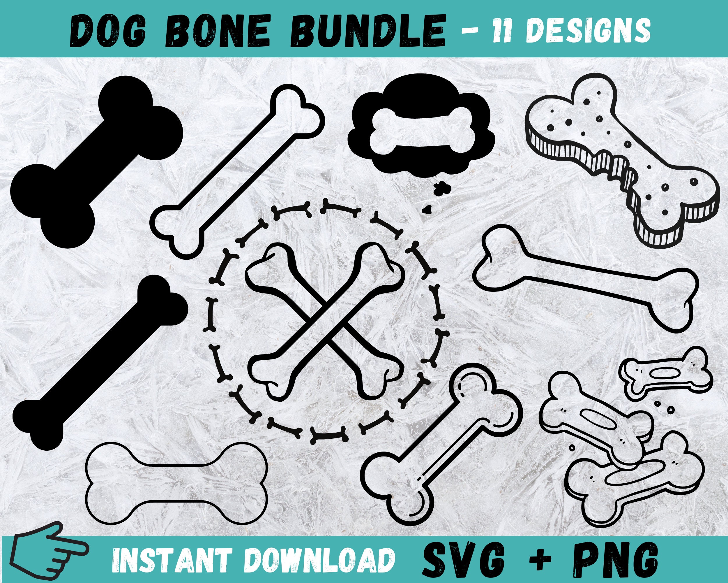 Dog Bone SVG Bone Svg Dog Bone Printable Dog Bone Clipart - Etsy