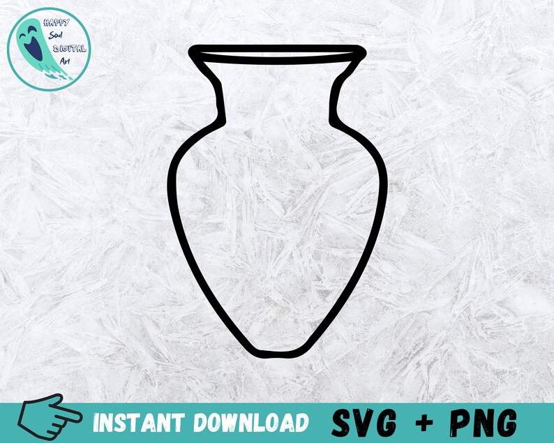 Vase SVG Jar SVG Flowers Decor Vase Outline Files for - Etsy