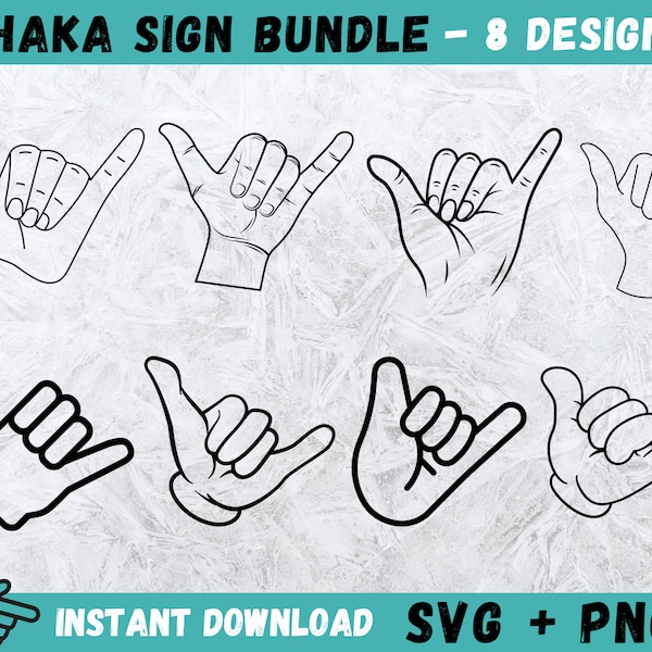 Shaka Svg - Etsy