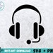 Headphone SVG, Headset Svg, DJ Svg, Music Svg, Headphones Clipart, Cut ...