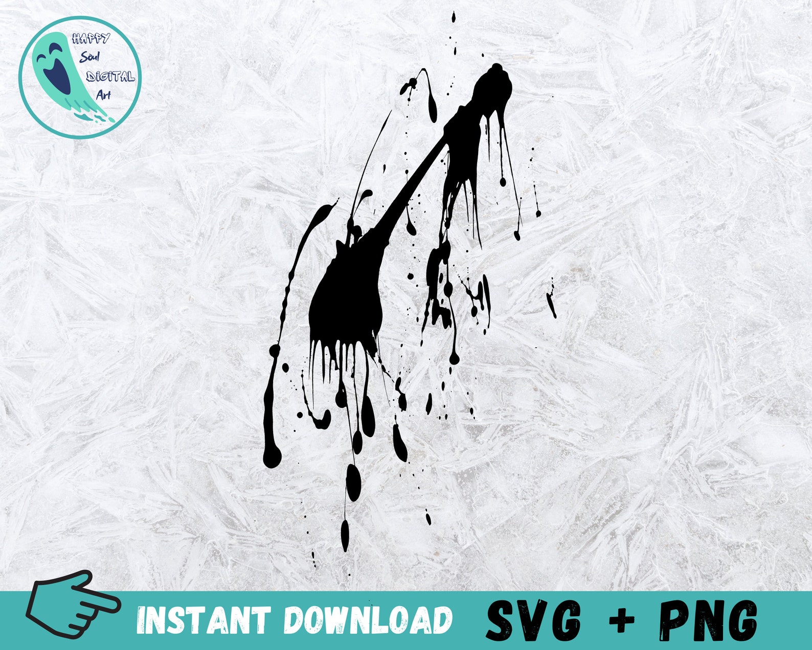 Paint Splatter SVG Bundle: 22 Hand-drawn Designs (SVG, PNG) - Etsy