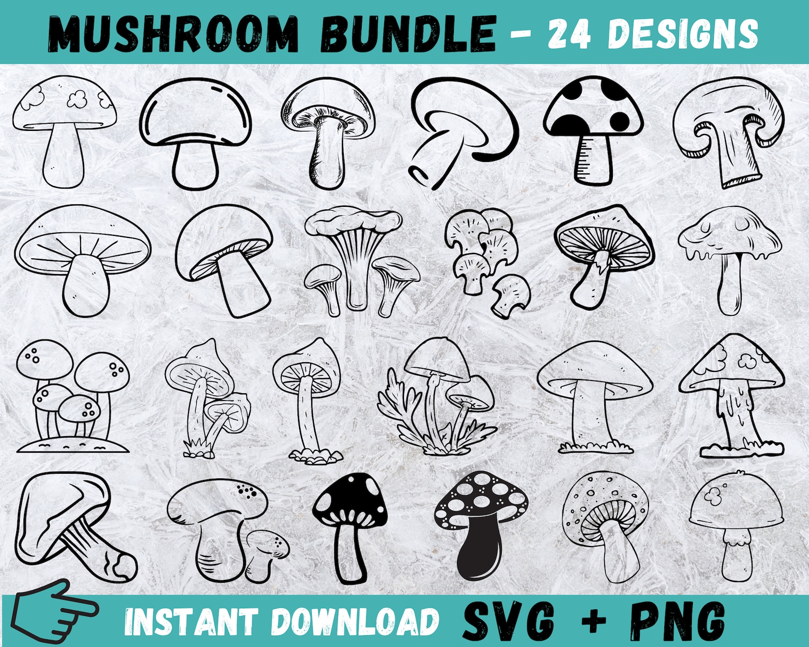 Mushroom SVG Fungus Svg Fungi Svg Mushroom Clipart - Etsy UK