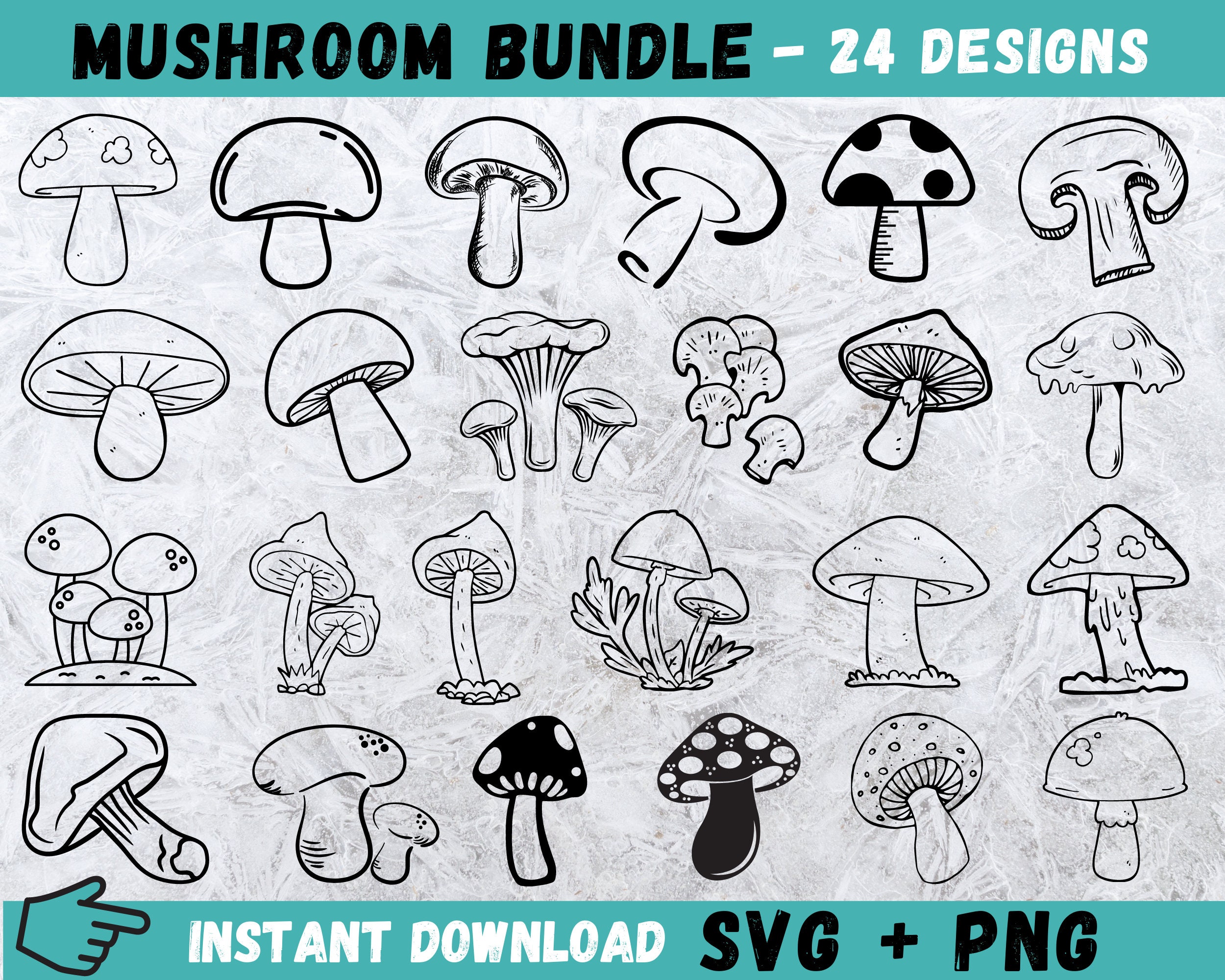 Mushroom SVG Fungus Svg Fungi Svg Mushroom Clipart - Etsy UK