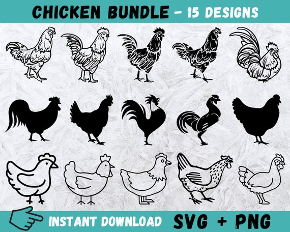 Silhouette De Poule Vecteur Vecteur De Poule Gratuit SVG Découpeur