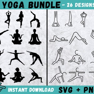 Yoga SVG, Yoga Svg Bundle, Meditation Svg, Namaste SVG, Yoga Cut Files ...