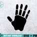 Handprint SVG, Hand Cut File, Handprint Cricut, Handprint Silhouette ...
