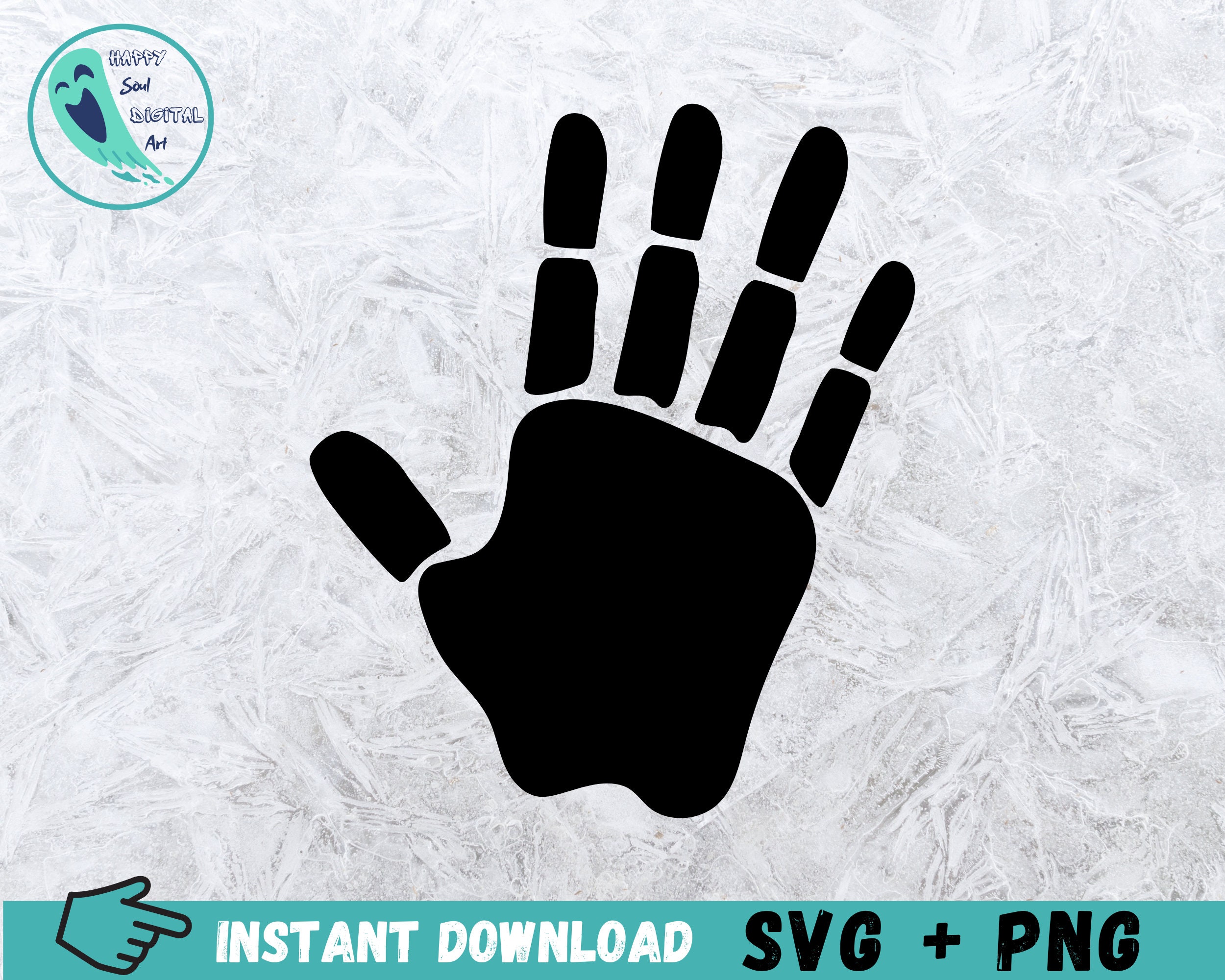 Handprint SVG Hand Cut File Handprint Cricut Handprint | Etsy