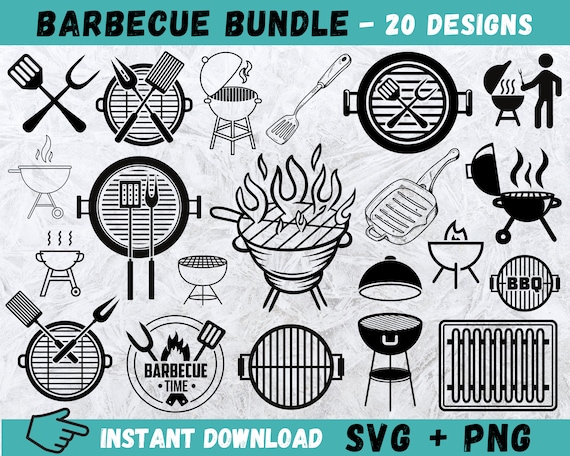 Barbecue SVG BBQ SVG Bundle Grill Master Svg Grill Monogram - Etsy