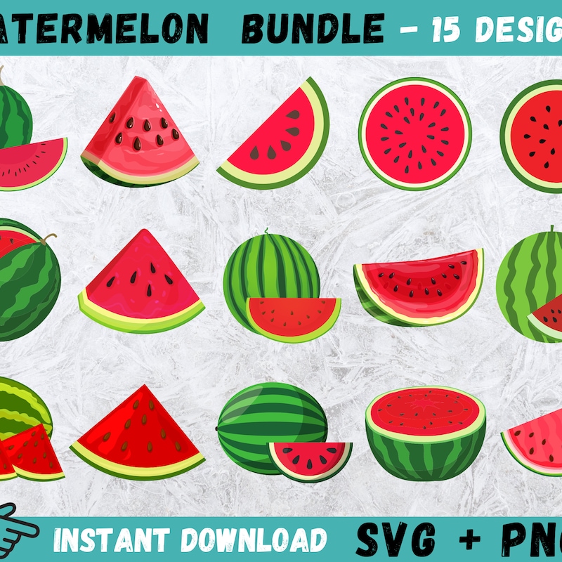 Watermelon Svg - Etsy