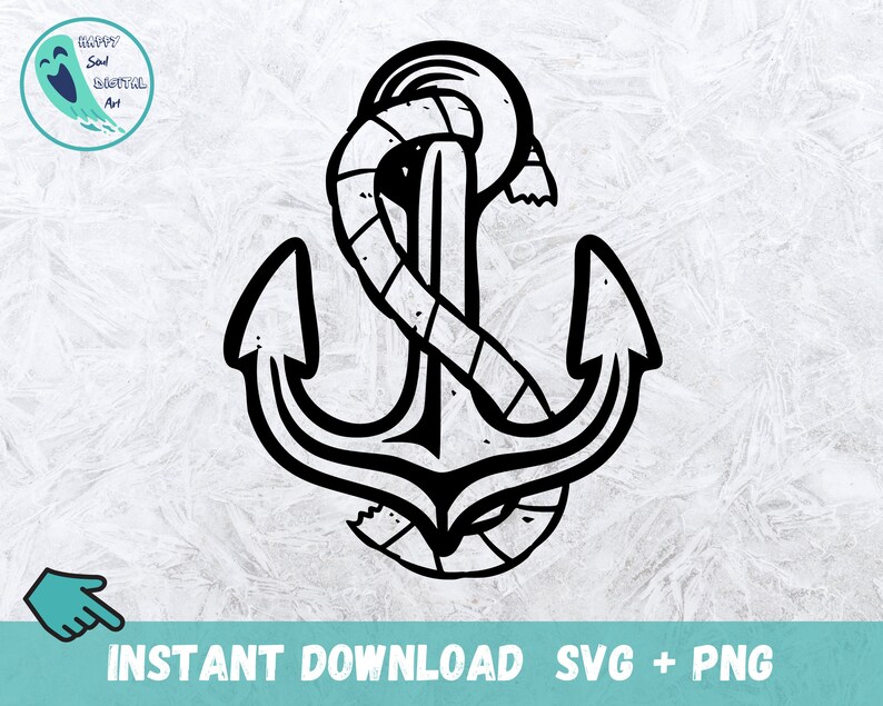 Anchor SVG Nautical SVG Anchor Clipart Cut File for Cricut - Etsy