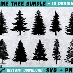 Tree SVG, Trees SVG, Forest Cricut, Tree Cut File, Pine Tree Clipart ...