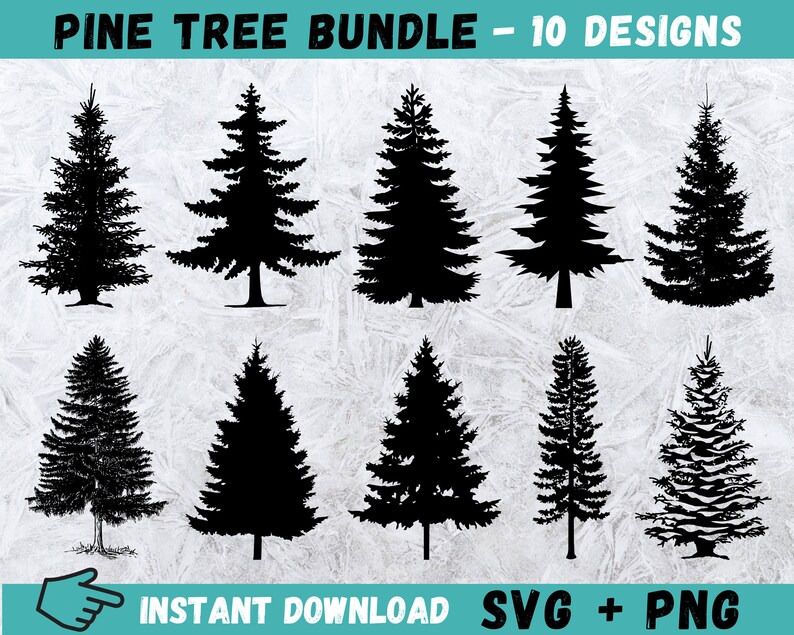 Tree SVG Trees SVG Forest Cricut Tree Cut File Pine Tree - Etsy