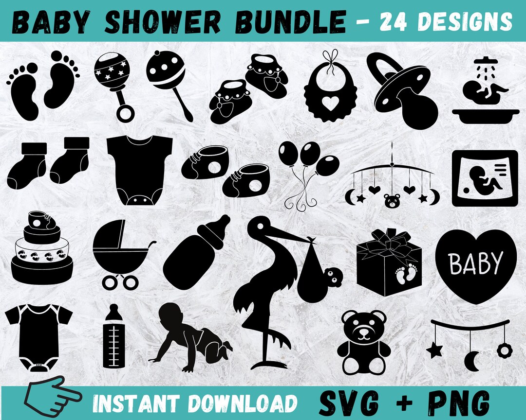 Baby Shower SVG, Baby Cut Files, Baby Feet Svg, Baby Clipart, Instant ...
