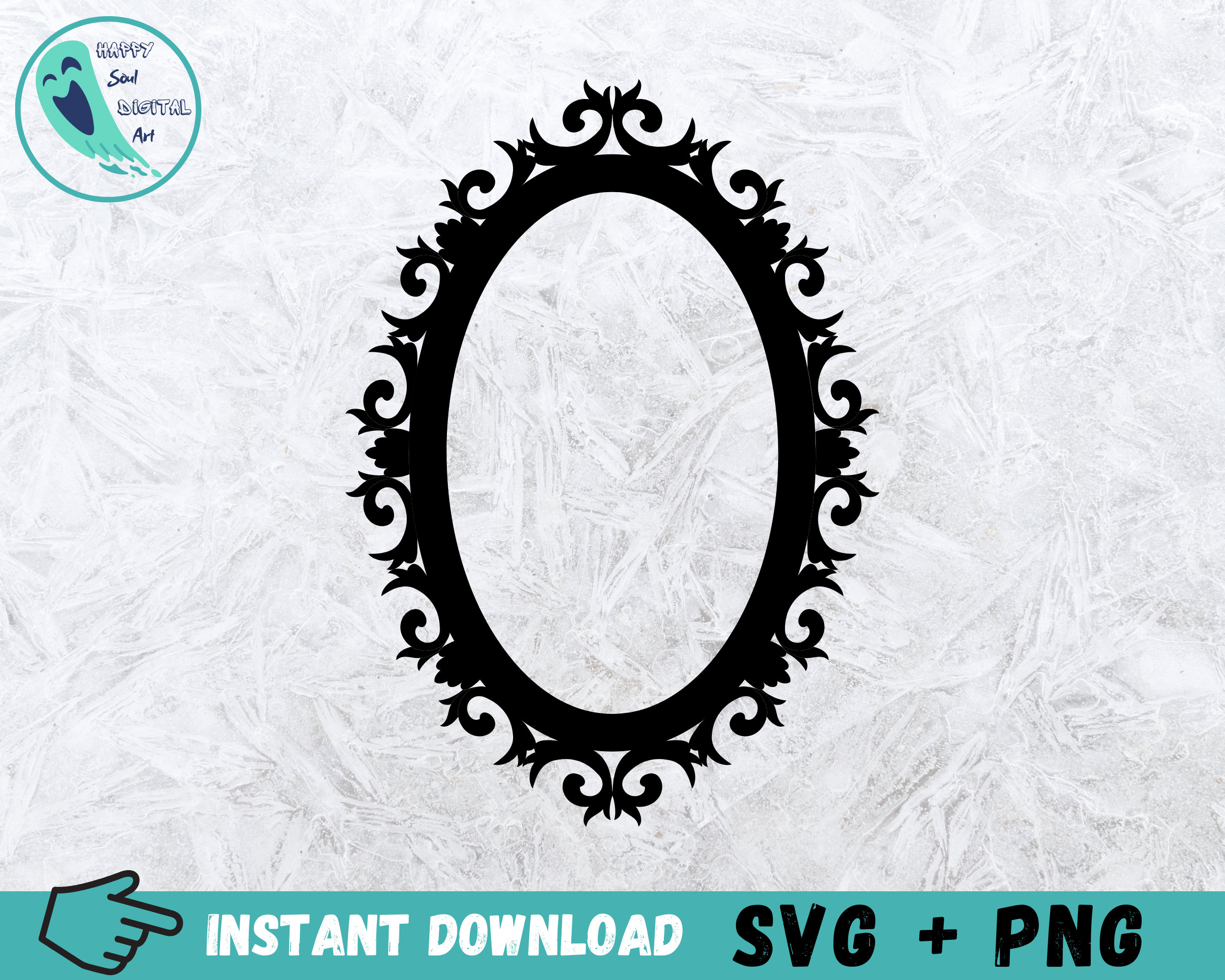 Mirror Frame SVG Decorative Frame SVG Oval Frame Svg Frame - Etsy UK