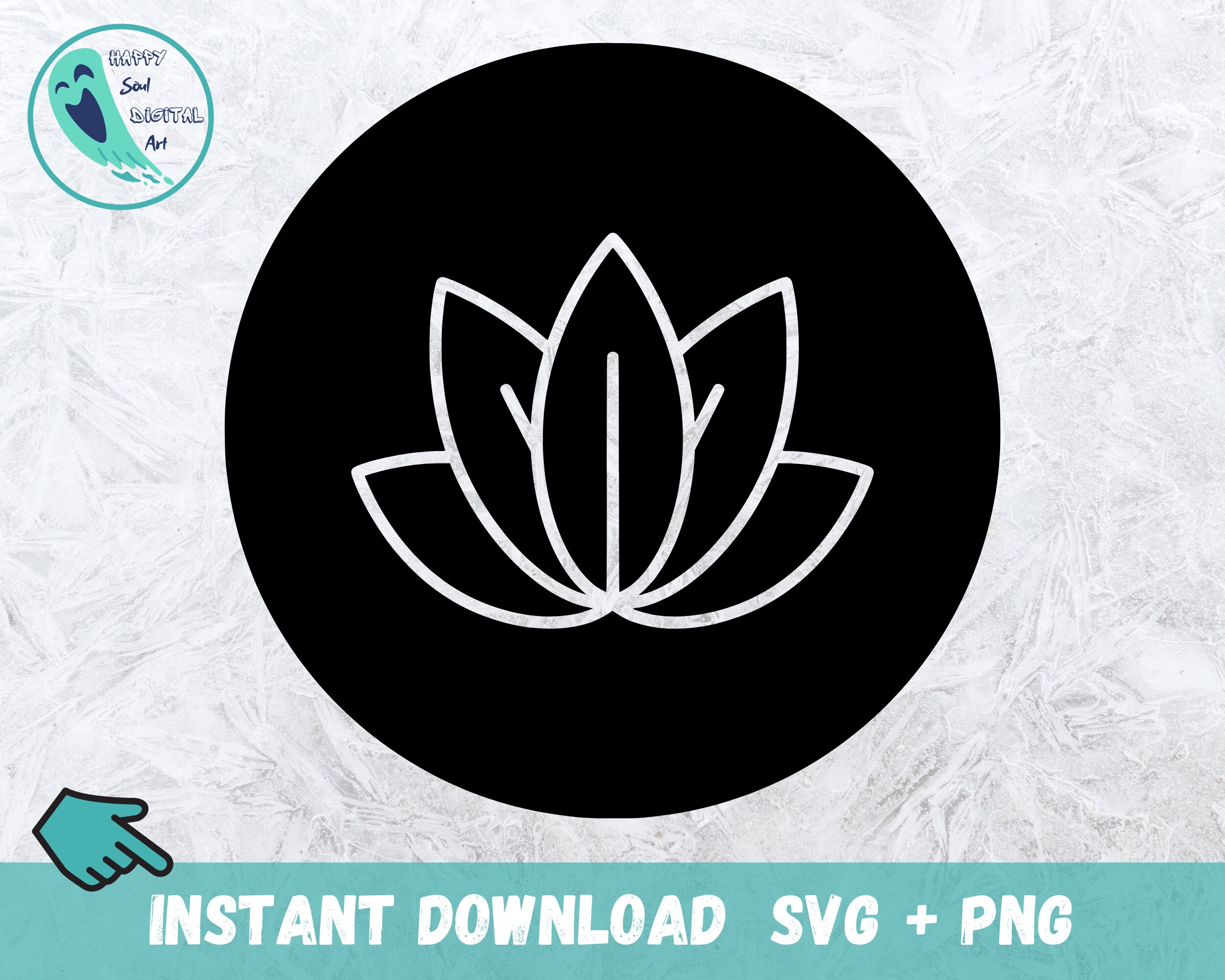 Flor de loto SVG loto svg clipart de flor de loto silueta - Etsy México