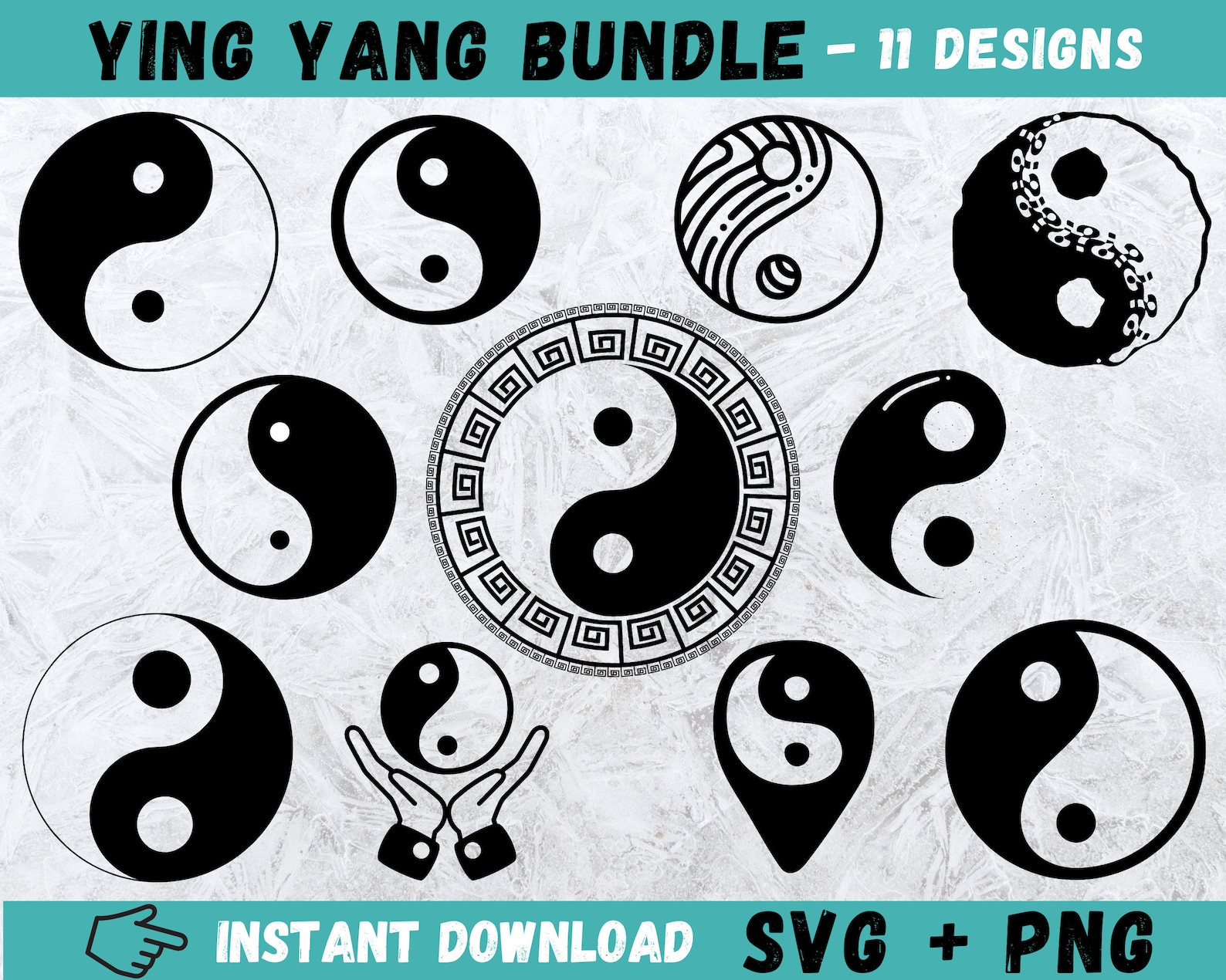Ying Yang SVG Yin Yang Svg Ying Yang Instant Download Ying - Etsy
