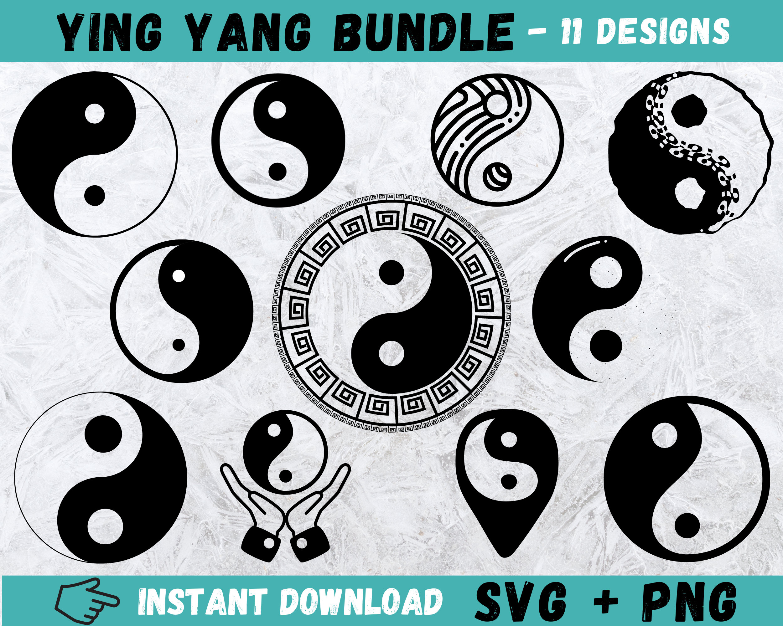 Ying Yang SVG Yin Yang Svg Ying Yang Instant Download Ying | Etsy