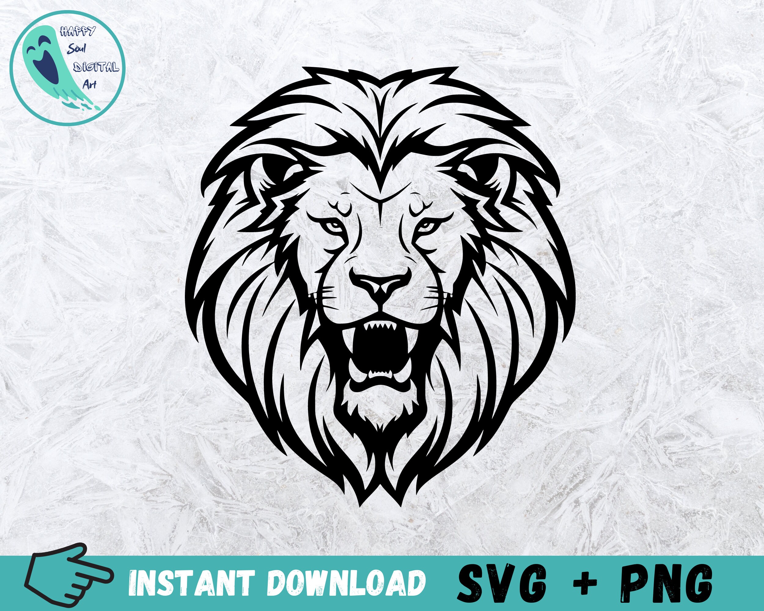 Lion Head SVG Bundle, Hand-drawn Lion Clipart (digital Download) - Etsy