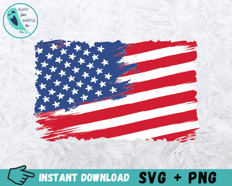 American Flag SVG Bundle: 4th of July Patriotic Designs (digital ...