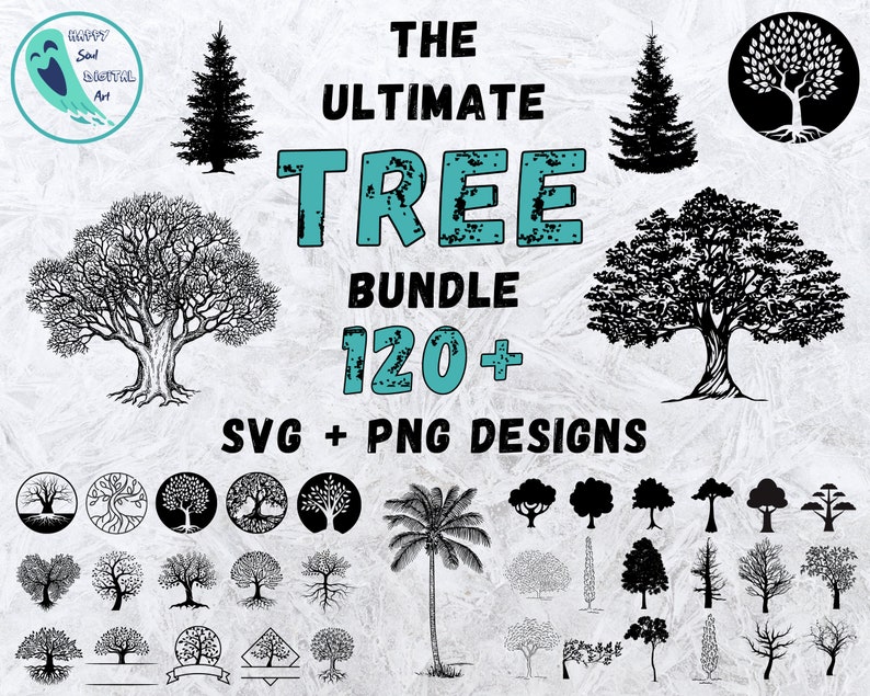 Tree SVG Trees SVG Forest Cricut Tree Cut File Pine Tree - Etsy