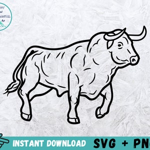 Bull SVG Bundle: Hand-drawn Designs (digital Download) - Etsy