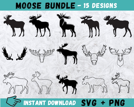 Moose SVG Moose Cricut Moose Vector Moose Clipart Moose | Etsy