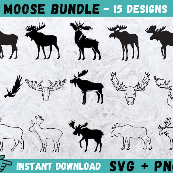 Moose Svg - Etsy